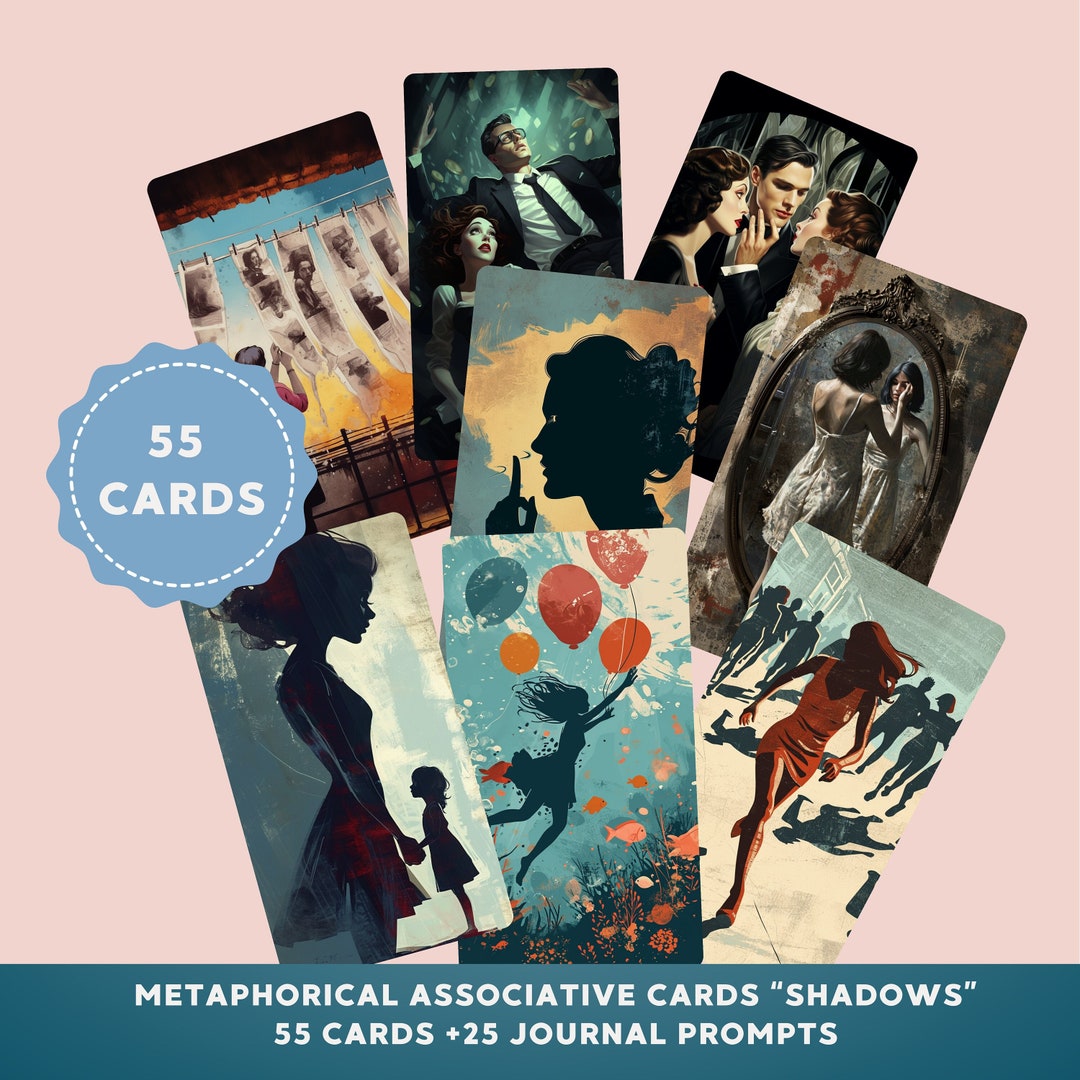 Metaphoric Cards Shadow Work, Journal Prompts. Therapy and Coaching ...