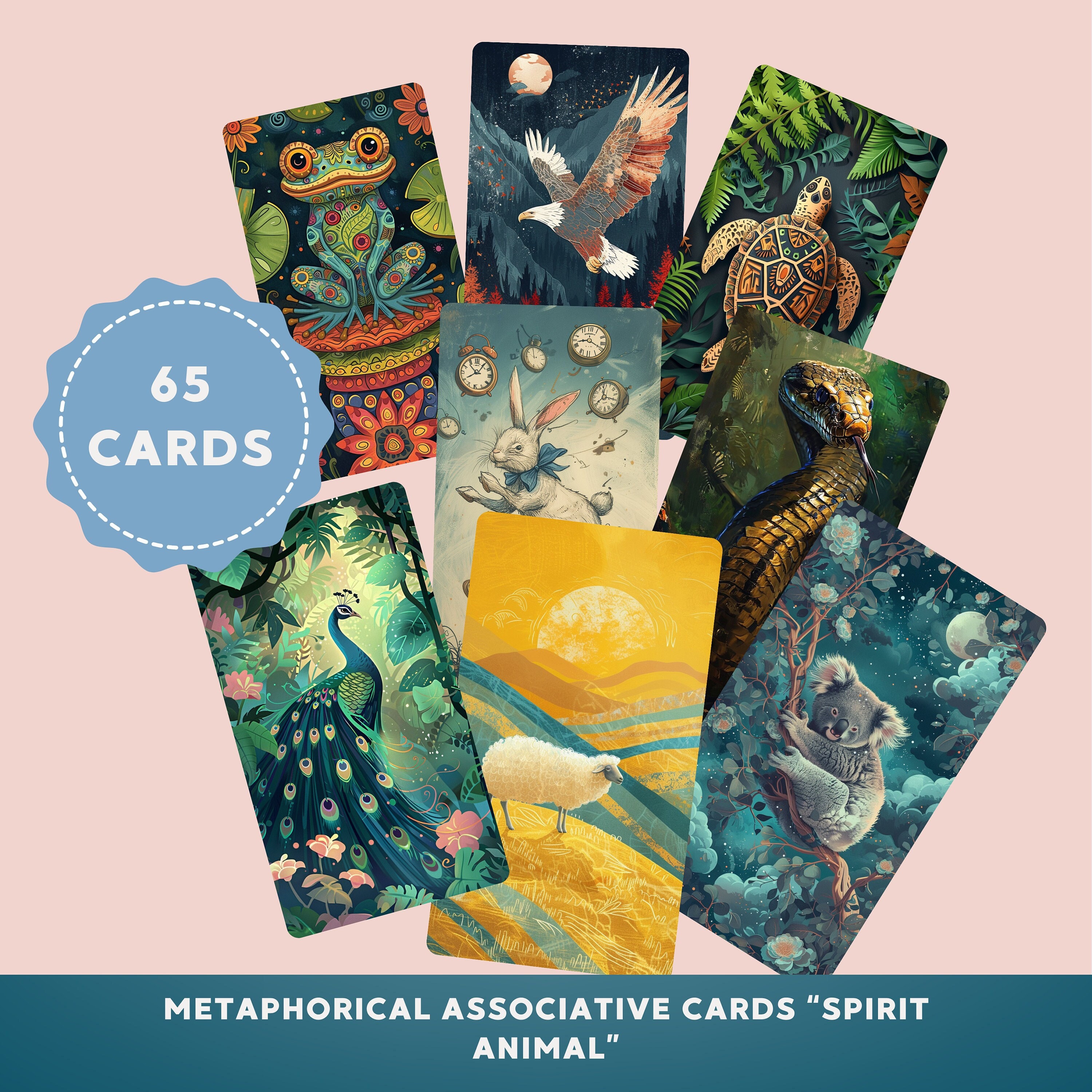 Metaphoric Associative Cards spirit Animal, Coaching and Therapy Tool ...