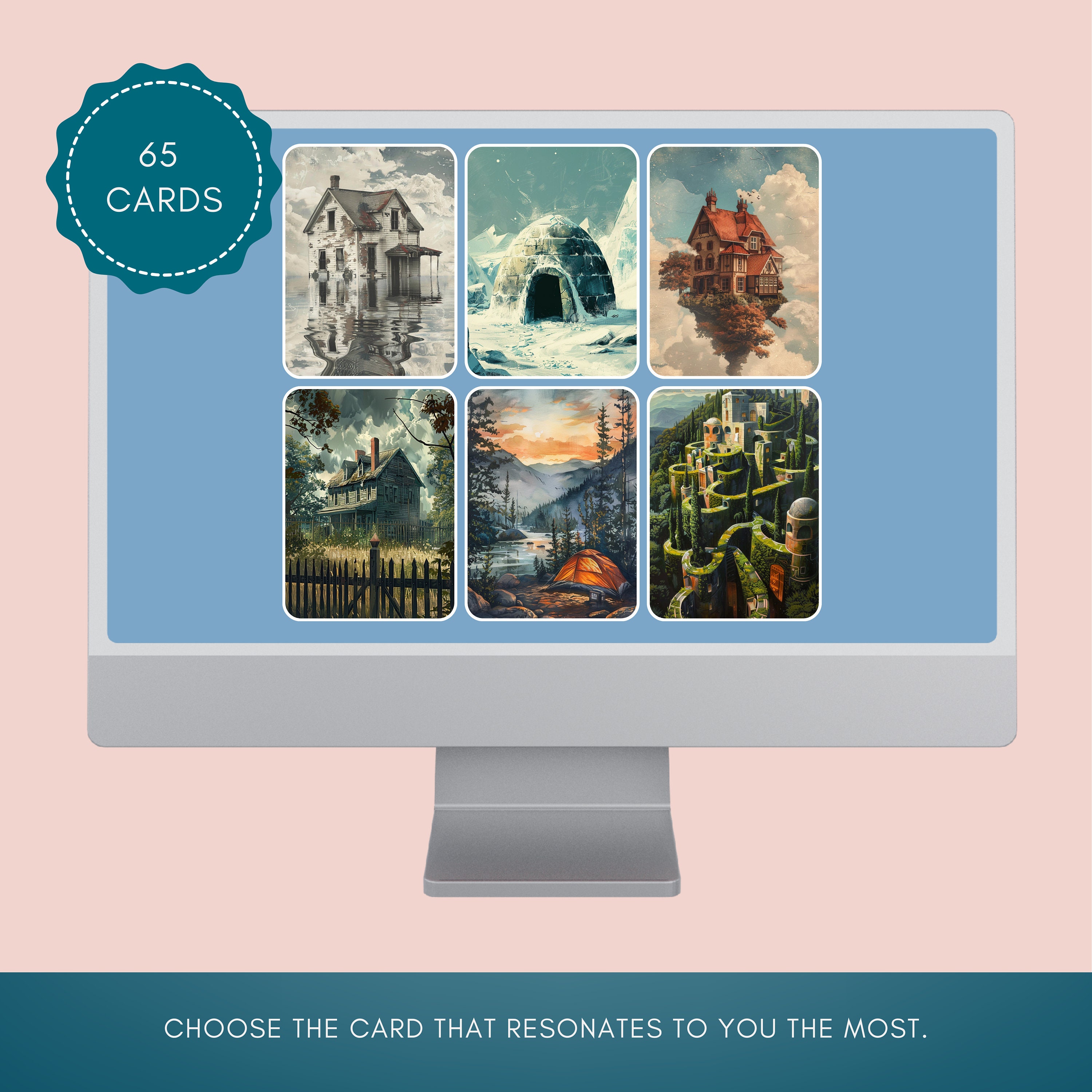 Metaphoric Associative Cards home, Coaching and Therapy Tool. Printable ...
