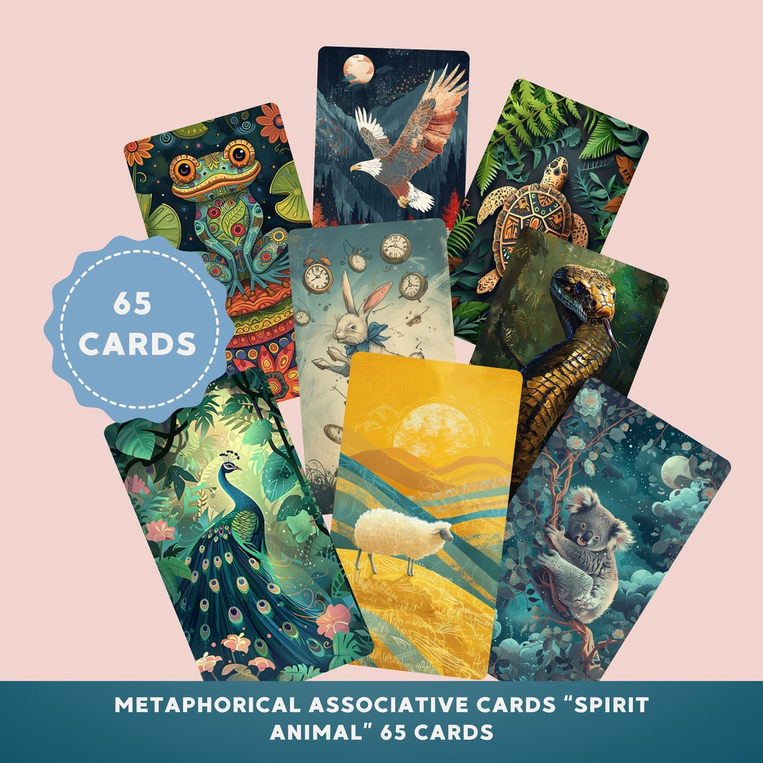 Metaphoric Associative Cards spirit Animal, Coaching and Therapy Tool ...