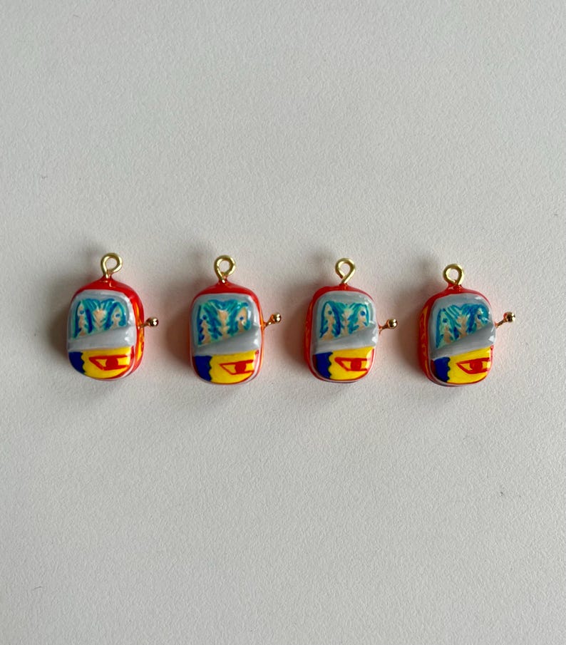 Handmade Sardine Tin Necklace - Tinned Fish Charm - Sardine Charm ...