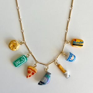 Handmade NYC Charm Necklace - New York City Travel Souvenir Jewelry ...