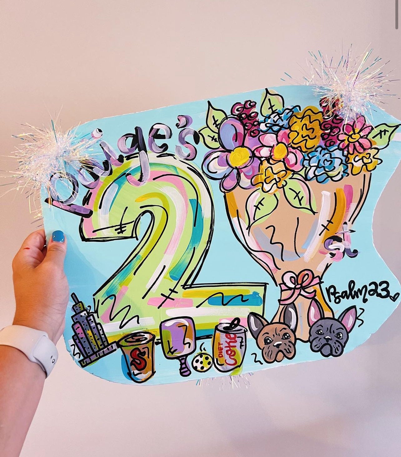 21st Birthday Sign | Hand Painted | Customizable - Etsy