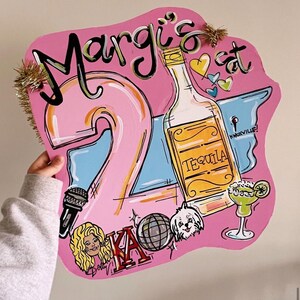 21st Birthday Sign | Hand Painted | Customizable - Etsy