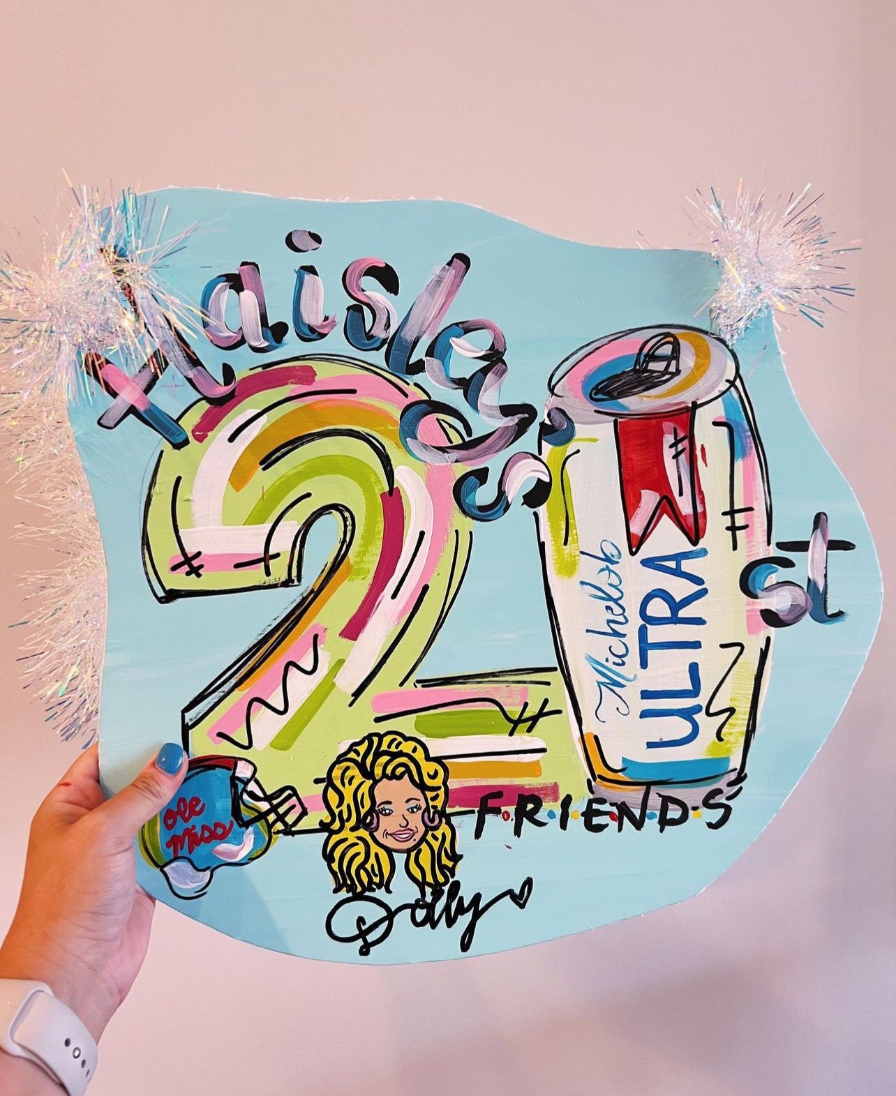 21st Birthday Sign | Hand Painted | Customizable - Etsy
