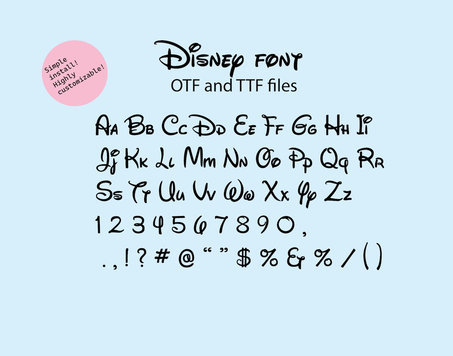 Mouse Font, Mouse Alphabet OTF, Mouse Font TTF, Cursive Font OTF ...