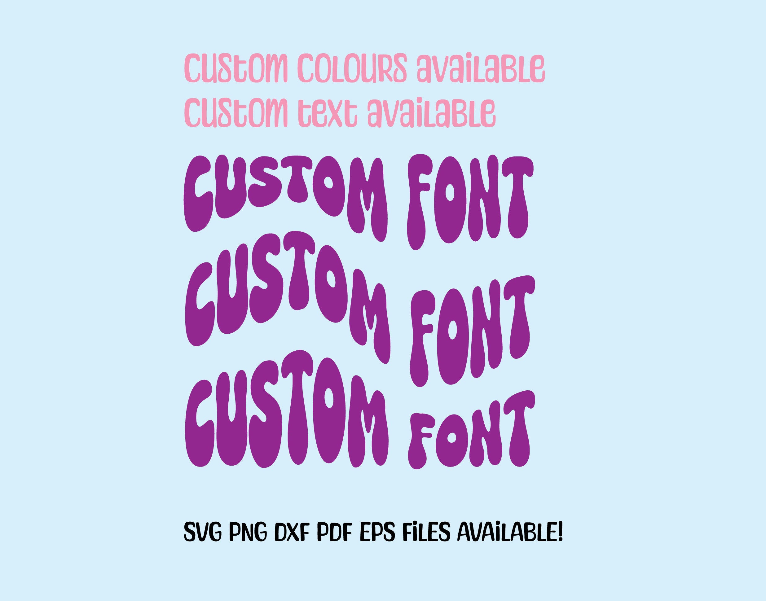 Custom Wavy Svg, Wavy Font, Wavy Letters Svg, Custom Wavy Font Svg ...