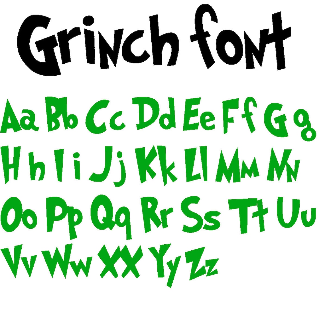 Grinch Font, Christmas Font, Grinch Font for Canva, Grinch Style, Green ... Grinch Font, Christmas Font, Grinch Font for Canva, Grinch Style, Green ...
