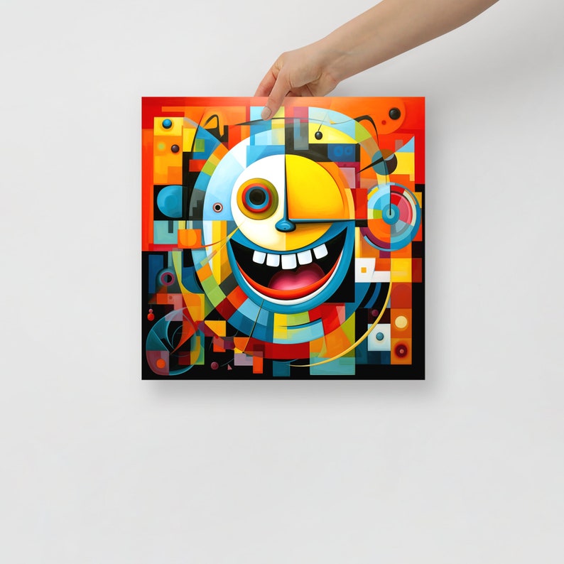 Dopamine Decor Smiley Face Wall Art, Aesthetic Posters, Funky Home ...