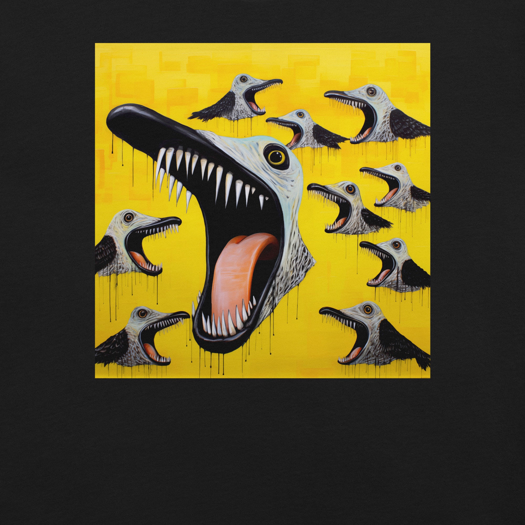 Ironic Surreal Bird T Shirt Aesthetic Silly Shirt Trendy Weircore Alt ...