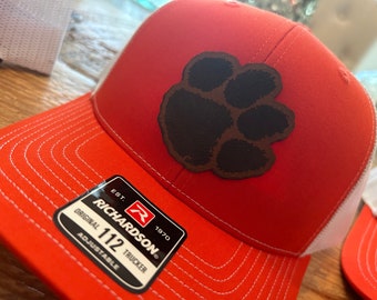 Gameday Tiger Paw Patch, Women's White Bling Trucker Hat Clemson, Star Patches, Hat Chains ...