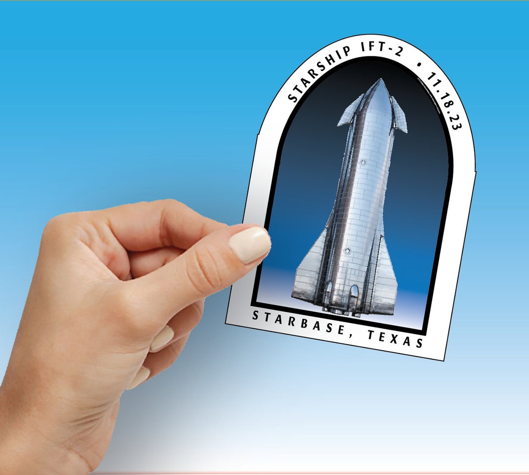 SPACEX LAUNCH DECAL Starbase Texas 11/18/2023 - Etsy