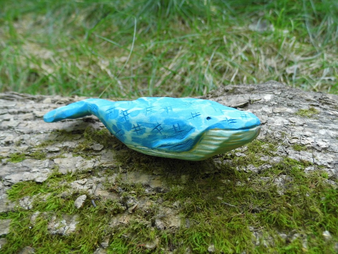 Blue Whale. Handmade Whale, Animal Lover Gifts, Wooden Blue Whale ...