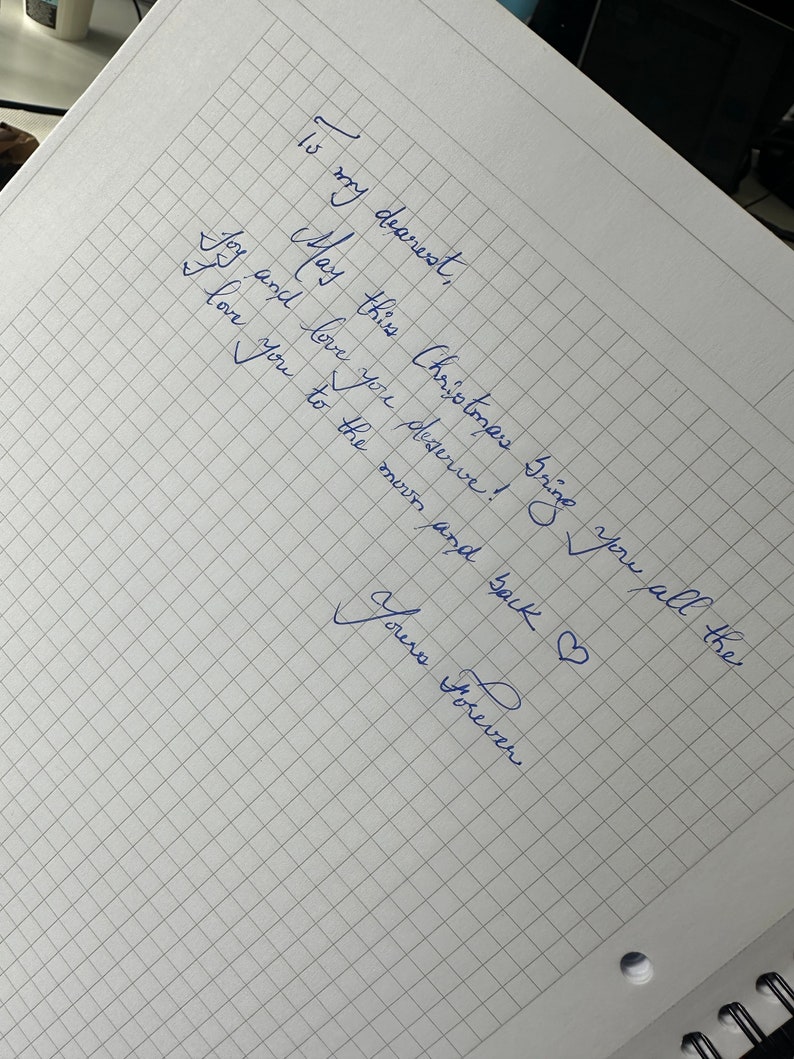 Handwriting Service|christmas Card|christmas Letter|personalised Letter ...