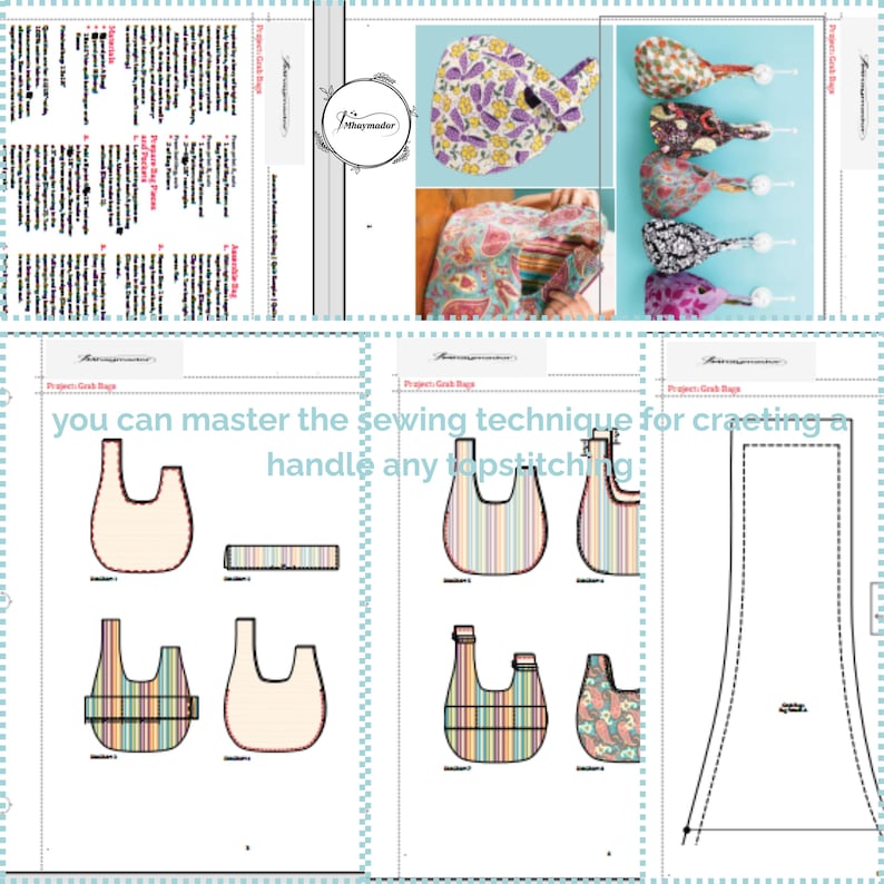 Japanese Knot Bag Sewing Pattern – PDF Download + + Easy DIY Gift - Etsy