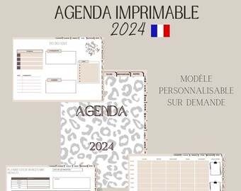 2023-2024 Printable Planner, Daily Agenda, Instant Download A4 ...