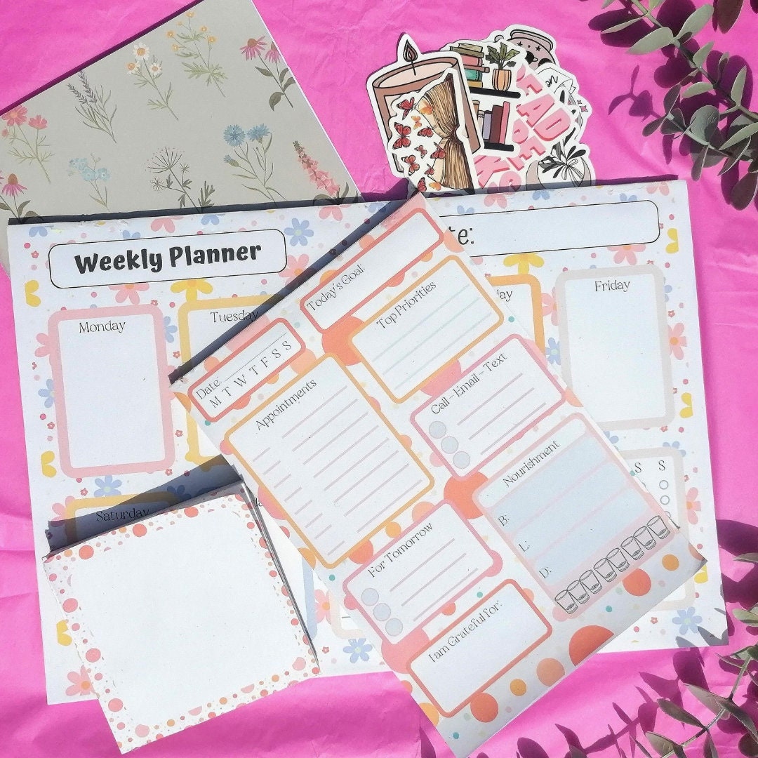 Planner Set - Letterbox Gift - Letter Box Package - Planners, Notebooks ...