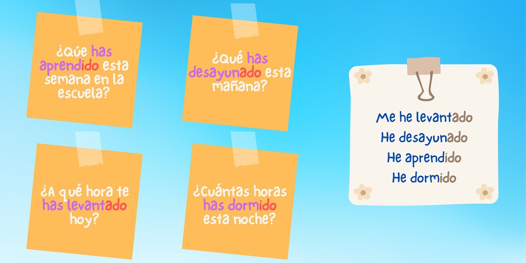 Rutinas Pretérito Perfecto Conversación - Etsy