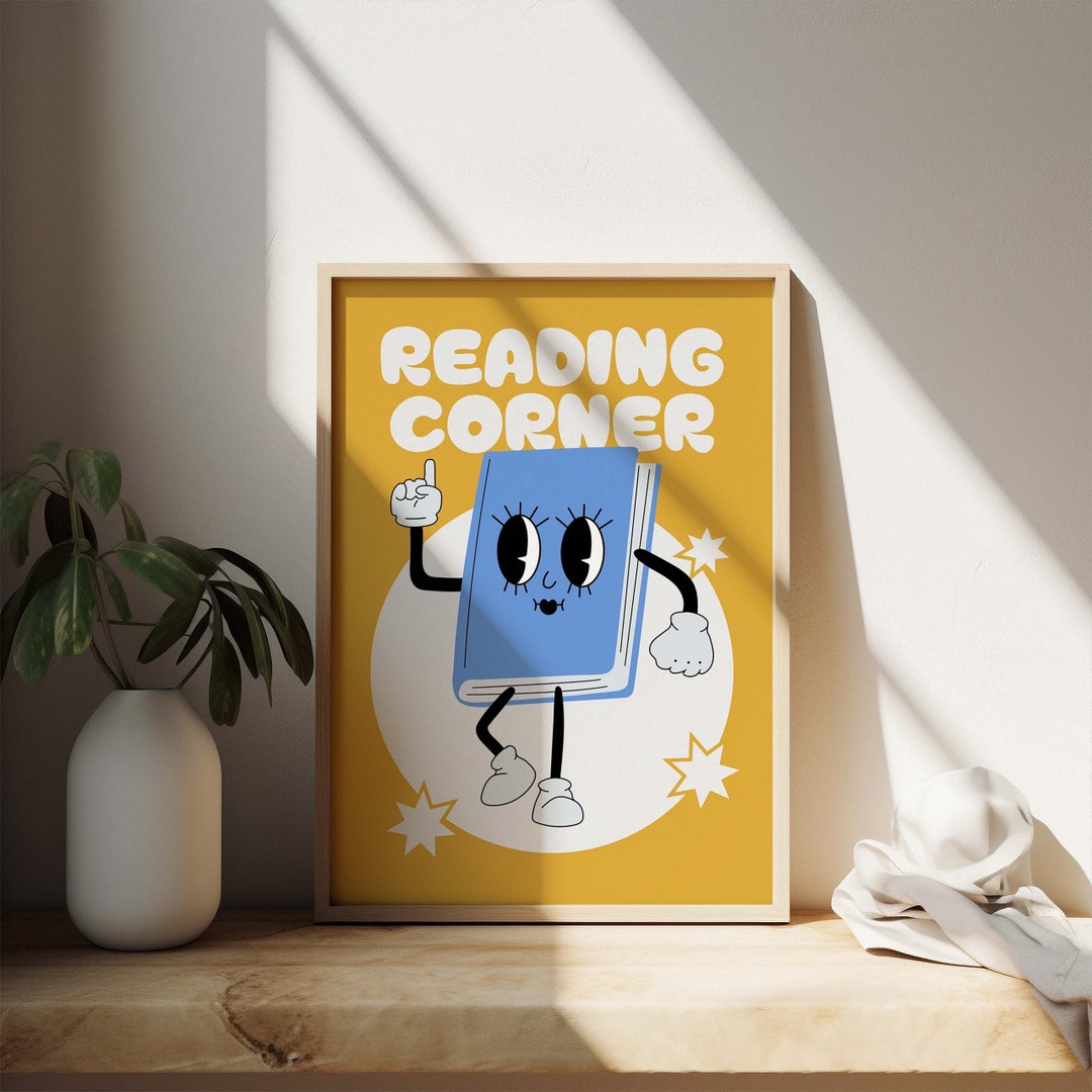 Reading Poster Literacy Poster Reading Print Book Poster Library Print ...