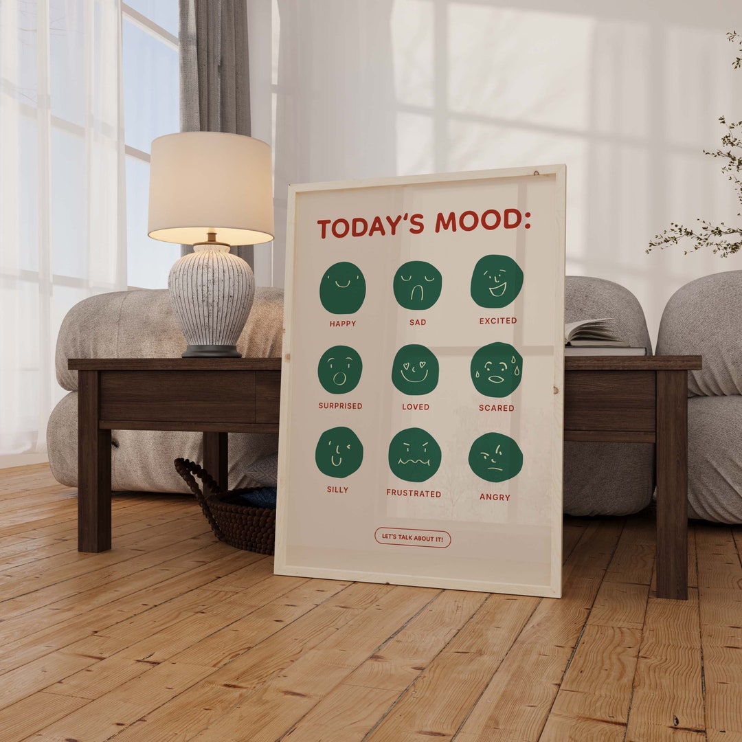 Mood Chart Emotions Chart Feelings Chart Feelings Thermometer Mood ...