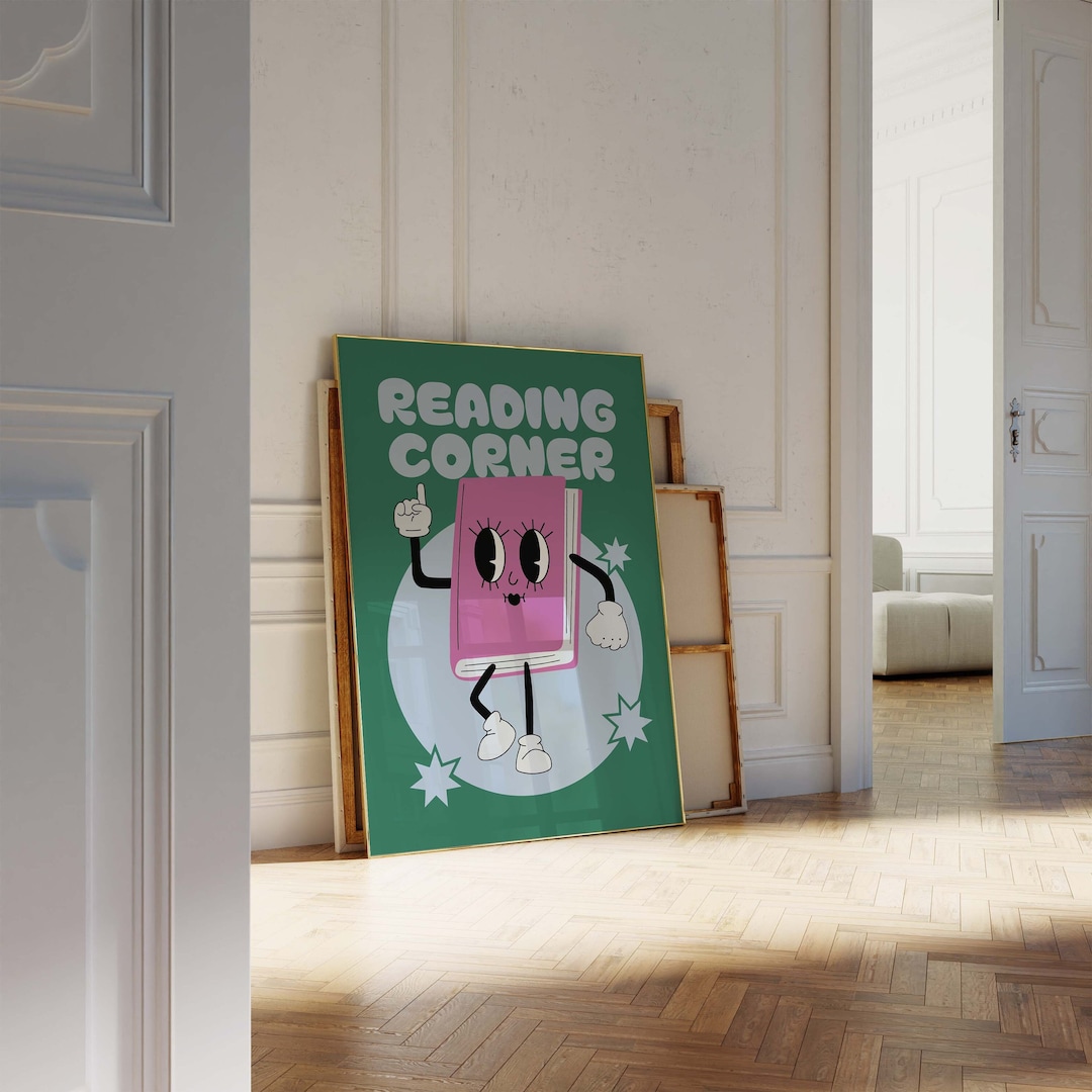 Reading Poster Literacy Poster Reading Print Book Poster Library Print ...