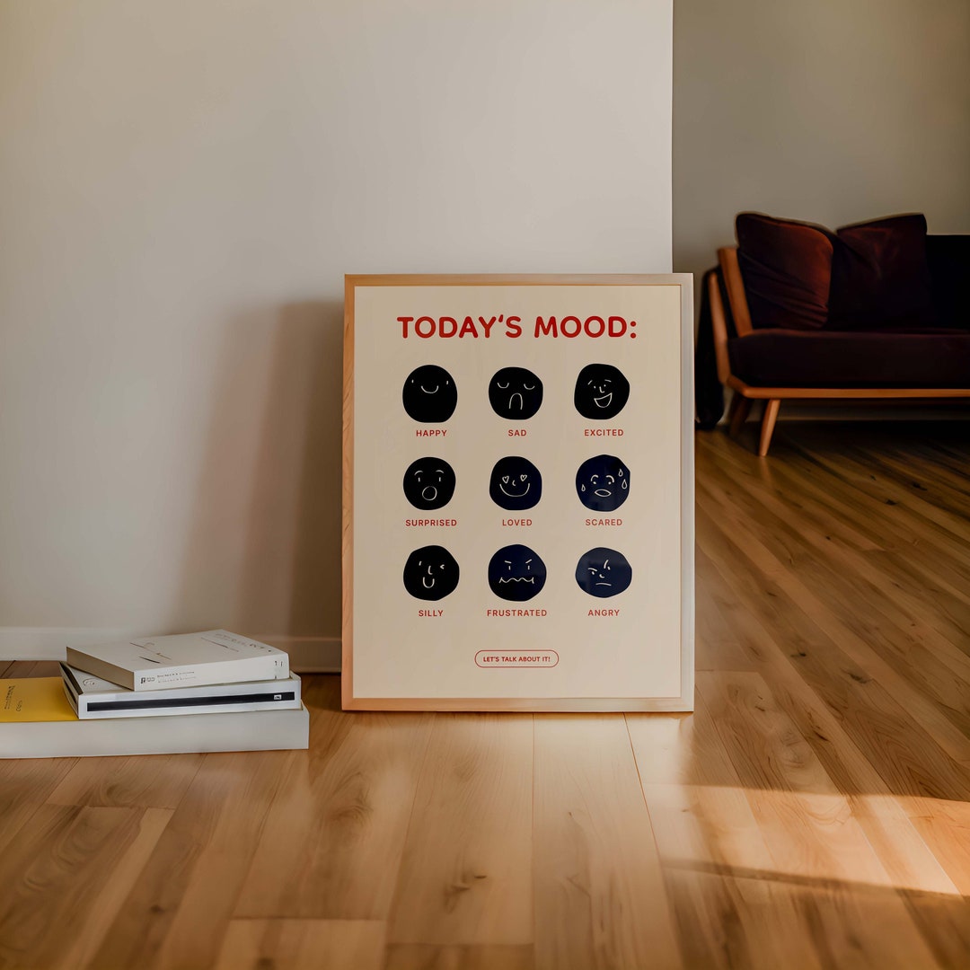 Mood Chart Emotions Chart Feelings Chart Feelings Thermometer Mood ...