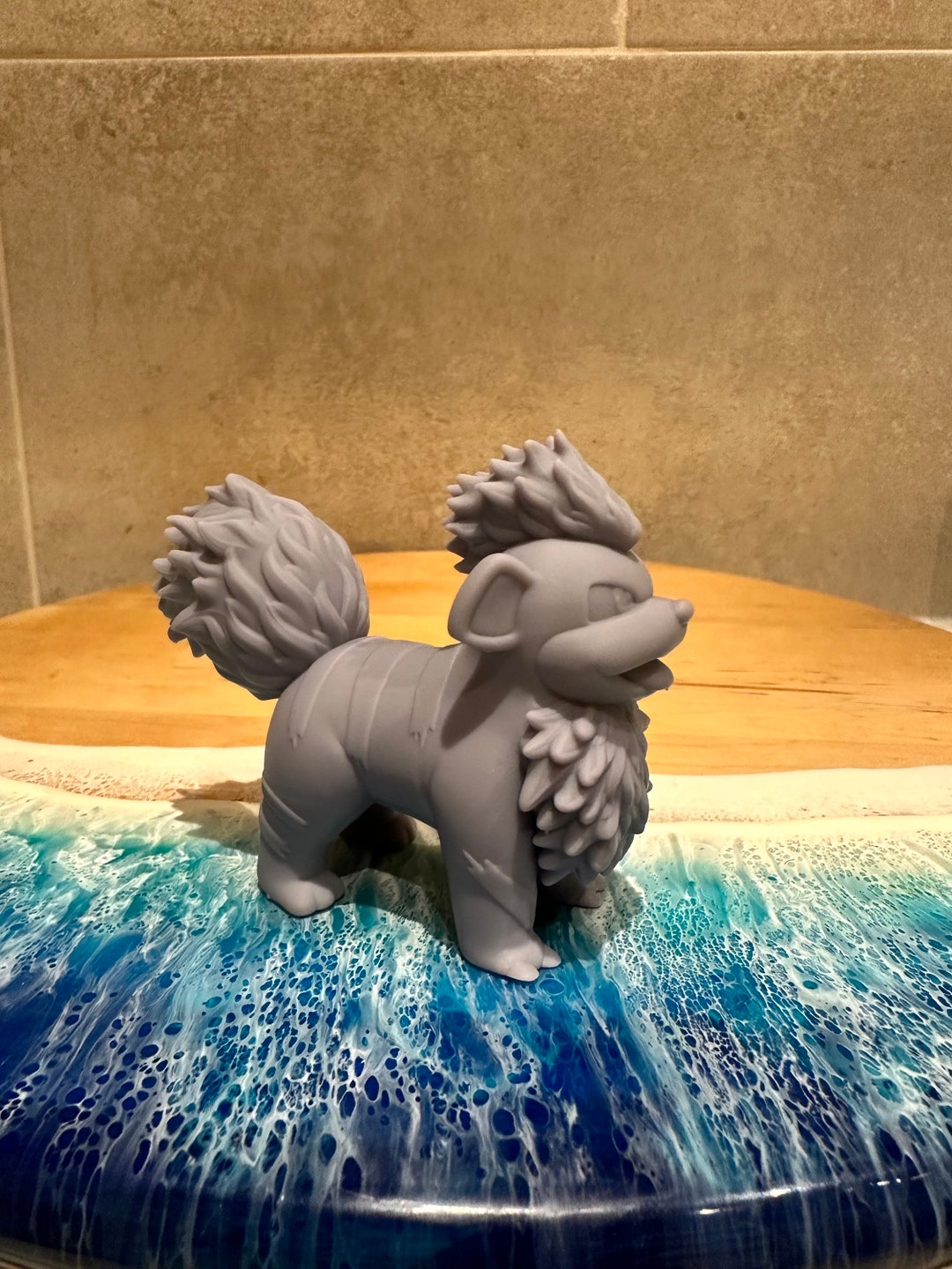 Growlithe Pokemon Figure Resin 3D Print Unpainted Ornament - Etsy