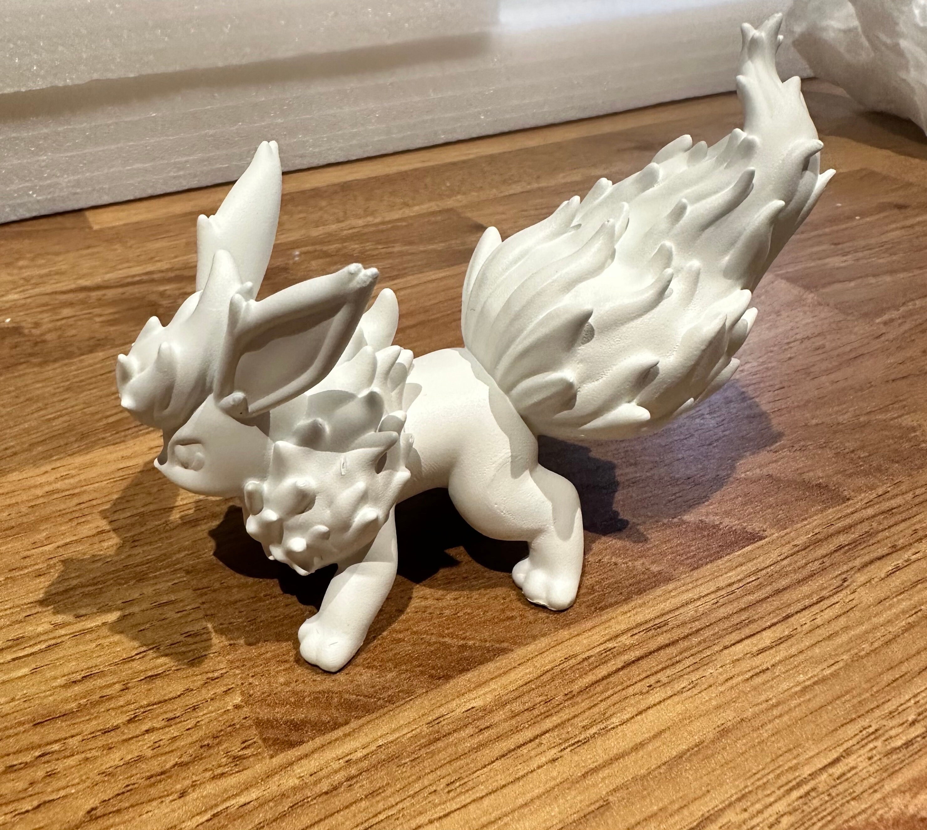 Eeveelutions Pokemon Figure Resin 3D Print Unpainted Flareon, Jolteon ...