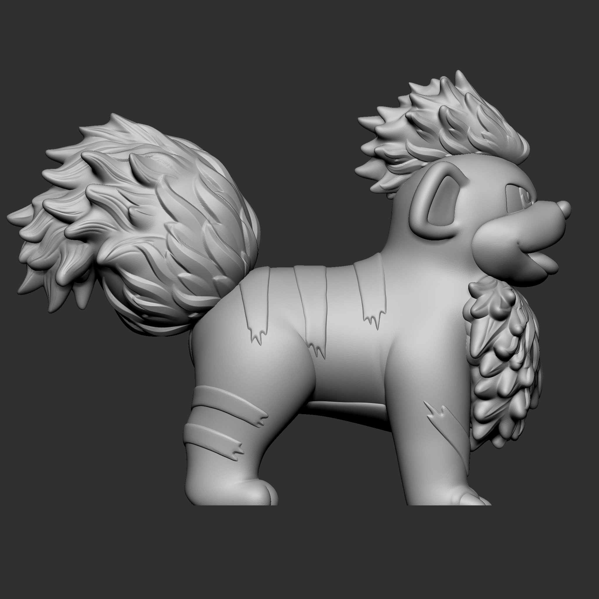 Growlithe Pokemon Figure Resin 3D Print Unpainted - Etsy UK