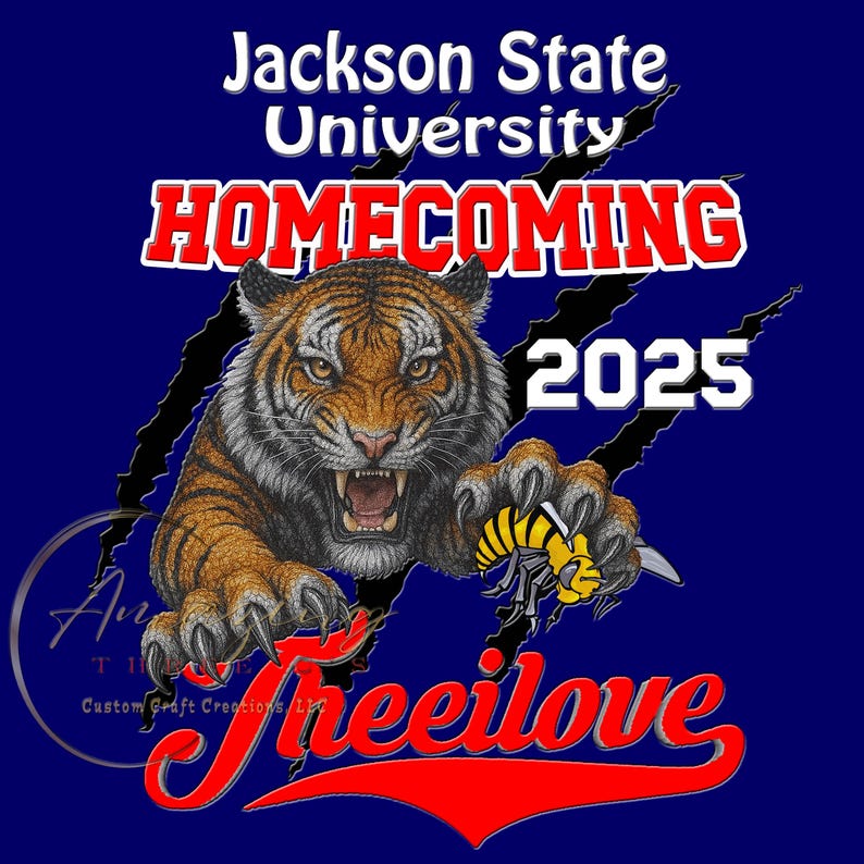 Jackson State University Homecoming 2025 Tee | JSU Tiger Pride Shirt ...