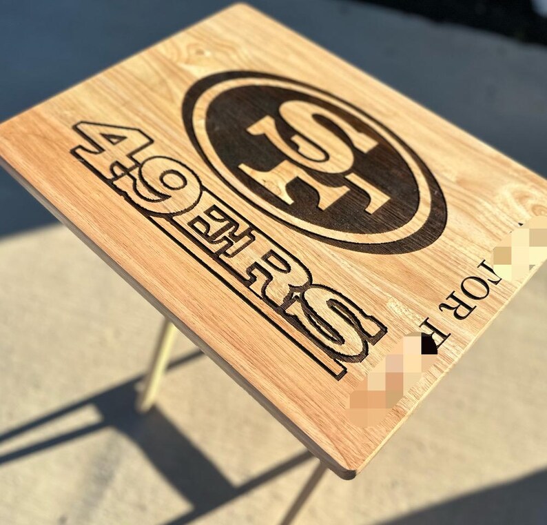 Customized Team TV Trays, Any Design, Custom Food Tray, Engraved Wood ...