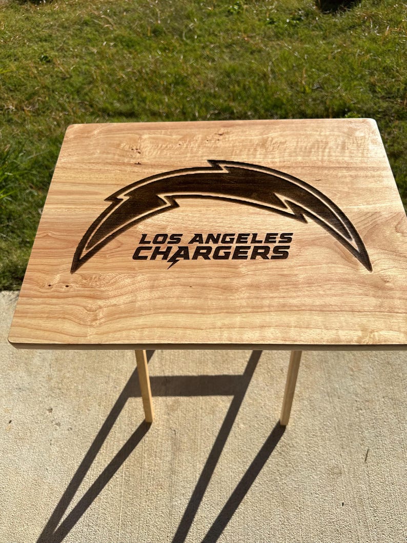 Customized Team TV Trays, Any Design, Custom Food Tray, Engraved Wood ...