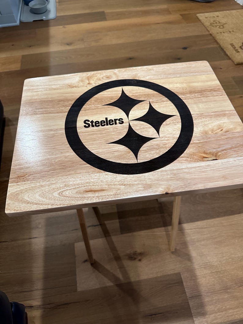 Customized Team TV Trays, Any Design, Custom Food Tray, Engraved Wood ...