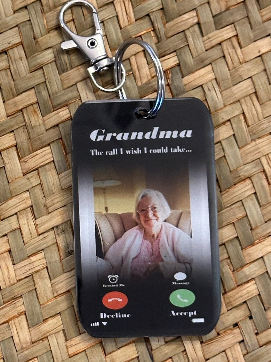 Personalized Memorial Keychain the Call I Wish I Could Take/make ...