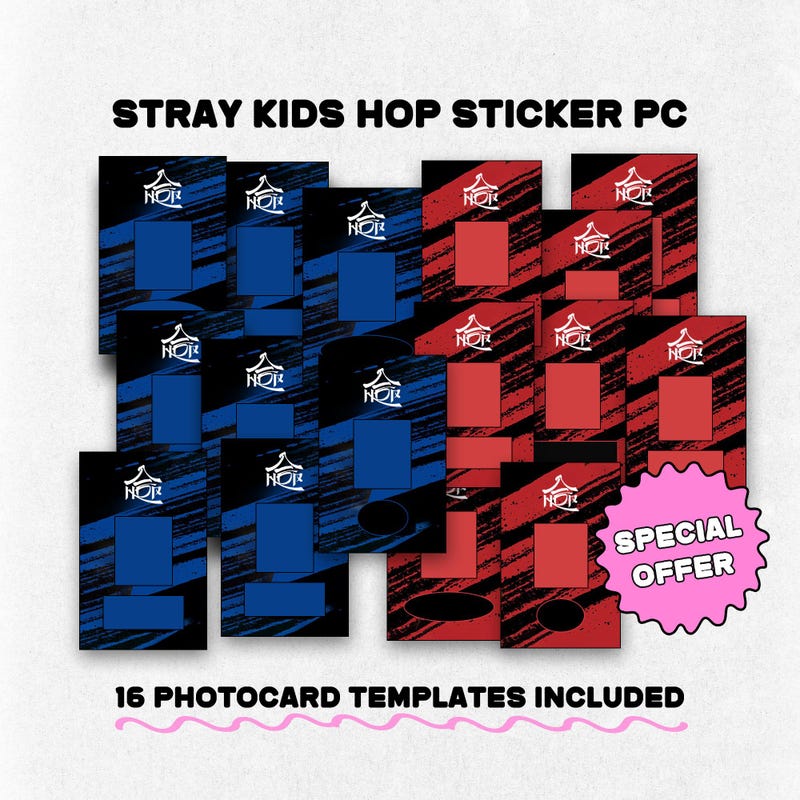 Stray Kids Photocard Templates - Etsy