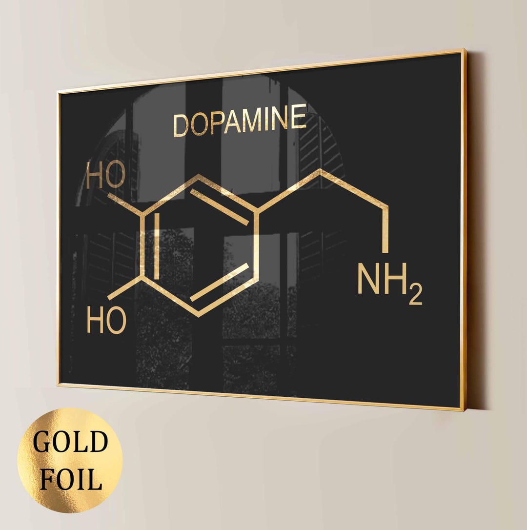 Dopamine Art Molecule Art Hormone Art Chemistry Art Formula Art ...