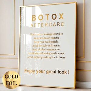 3 Botox Dermal Filler Injektionen Poster Botox Behandlung Poster Beauty ...