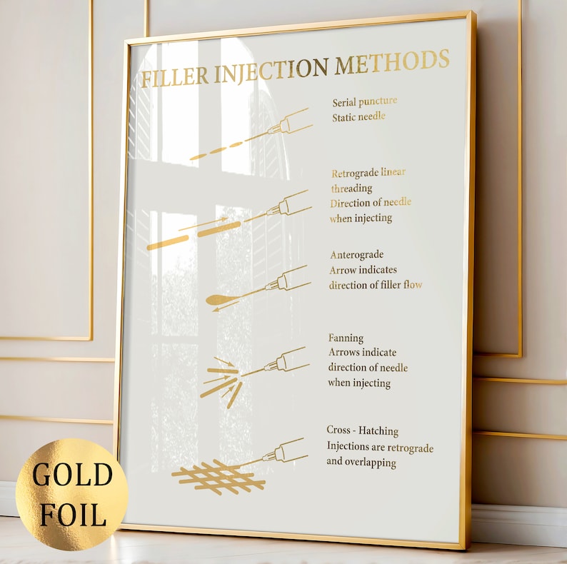 6 Botox Injection Posters Beauty Treatment Art Dermal Filler Poster ...