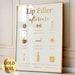 3 Lip Filler Posters Lip Injection Treatment Beauty Art Lip Procedures ...
