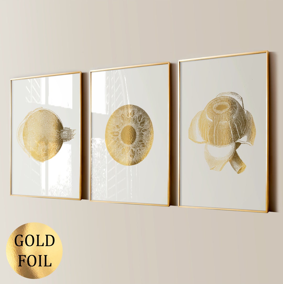 3 Eye Anatomy Art, Ophthalmology Art, Optometry Art, Medical Art, Gold ...