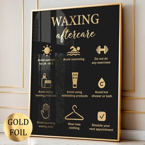 8 Waxing Posters Hair Removal Skincare Art Wax Treatment Waxing Room ...