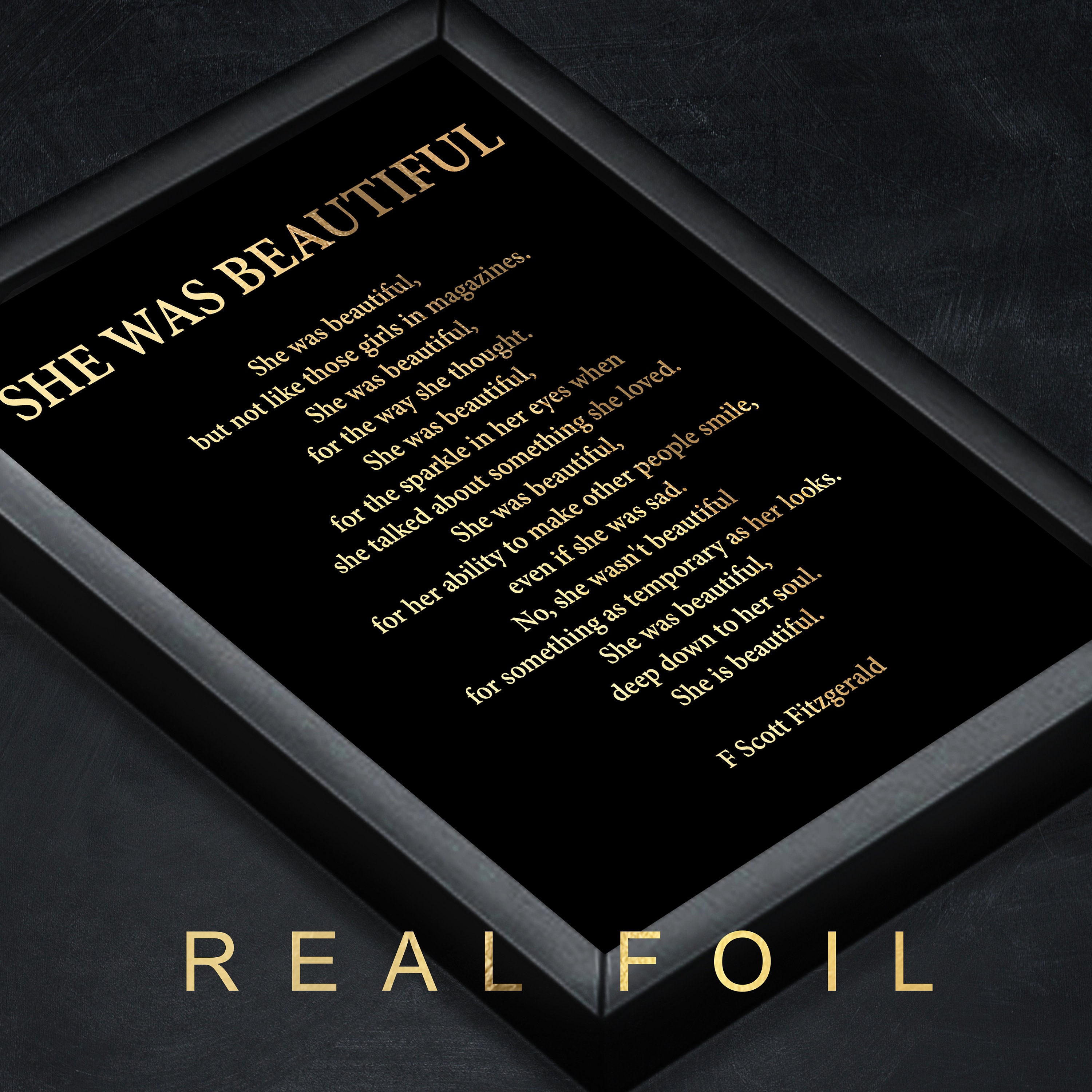 She Was Beautiful F Scott Fitzgerald Poem Art Famous Literature Art ...