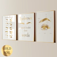 Brow Studio Decor, Eyebrow Wall Art, Lash Room Decor, Beauty Salon ...