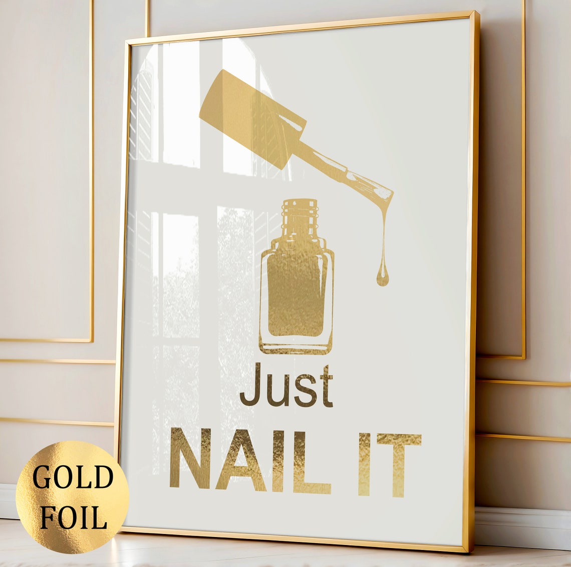 Set 6 Nail Polish Posters Beauty Salon Decor Nail Shapes Guide Nails ...