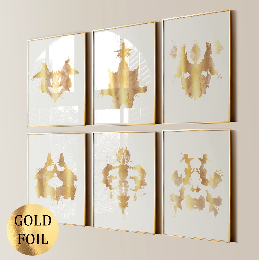 6 Rorschach Test Prints Medical Art Science Art Psychologist Gift ...