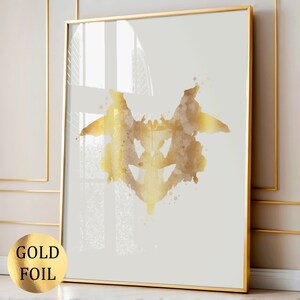 3 Gold Rorschach Test Art Medical Art Psychiatry Test Science Art ...