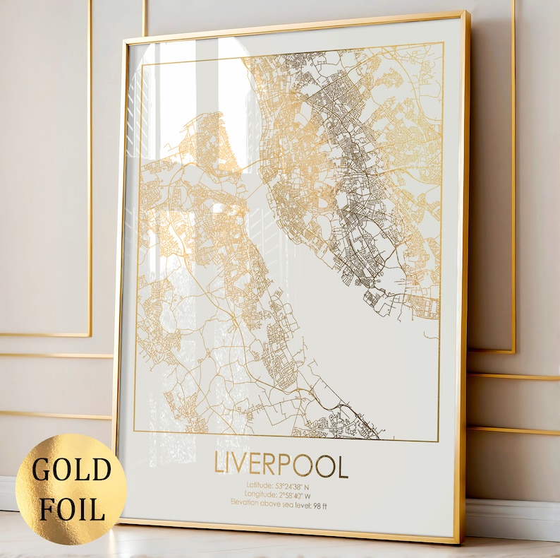 Liverpool Street Map Art City Map Poster United Kingdom Wall Art Home ...