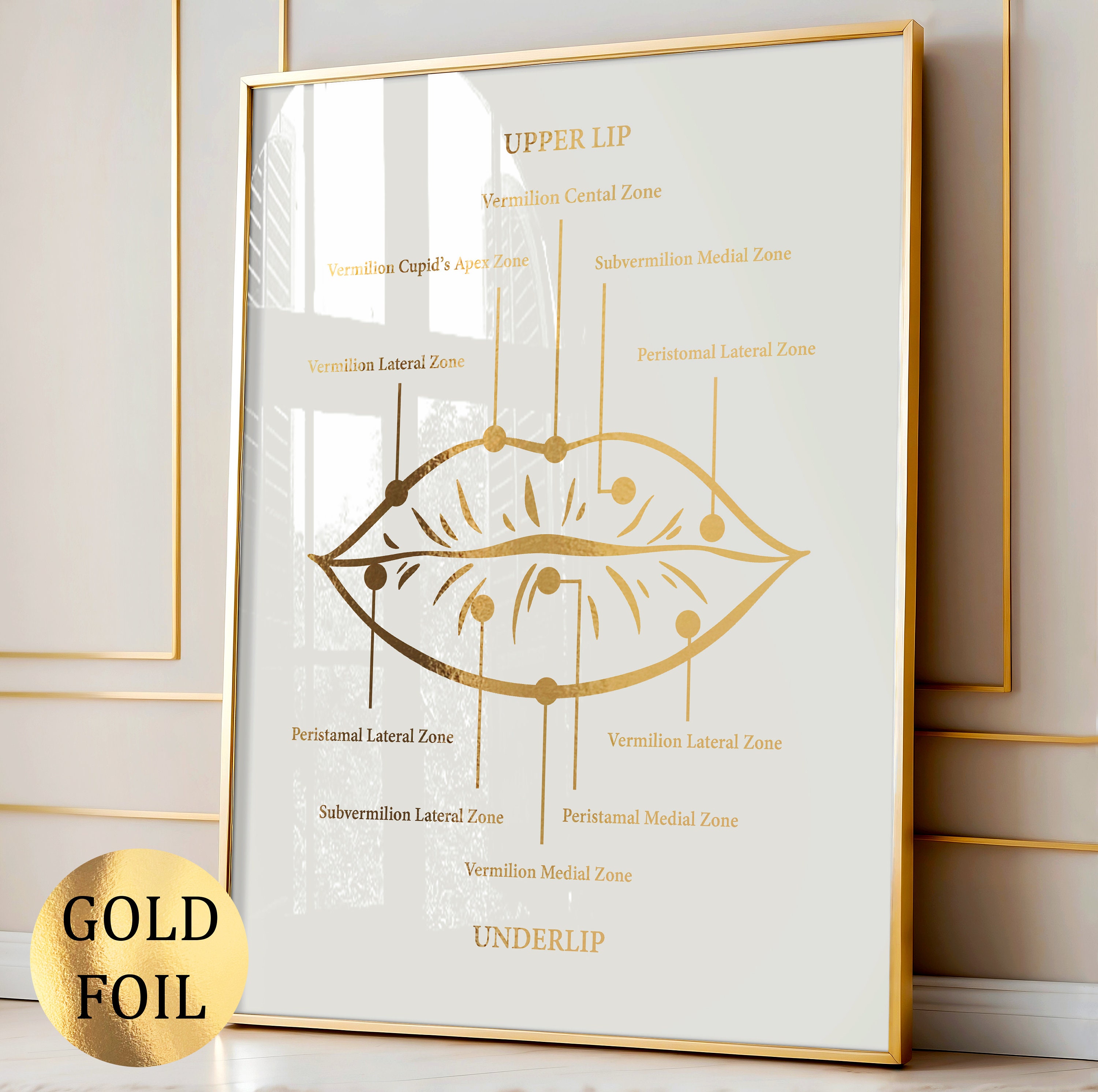 Set 6 Lip Filler Art, Lip Injection Poster, Beauty Art, Hyaluronic Acid ...