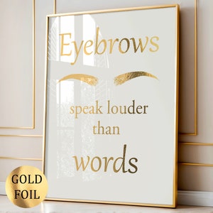 3 Eyebrows Posters Beauty Art Eyebrow Shapes Beauty Salon Decor Eyebrow ...