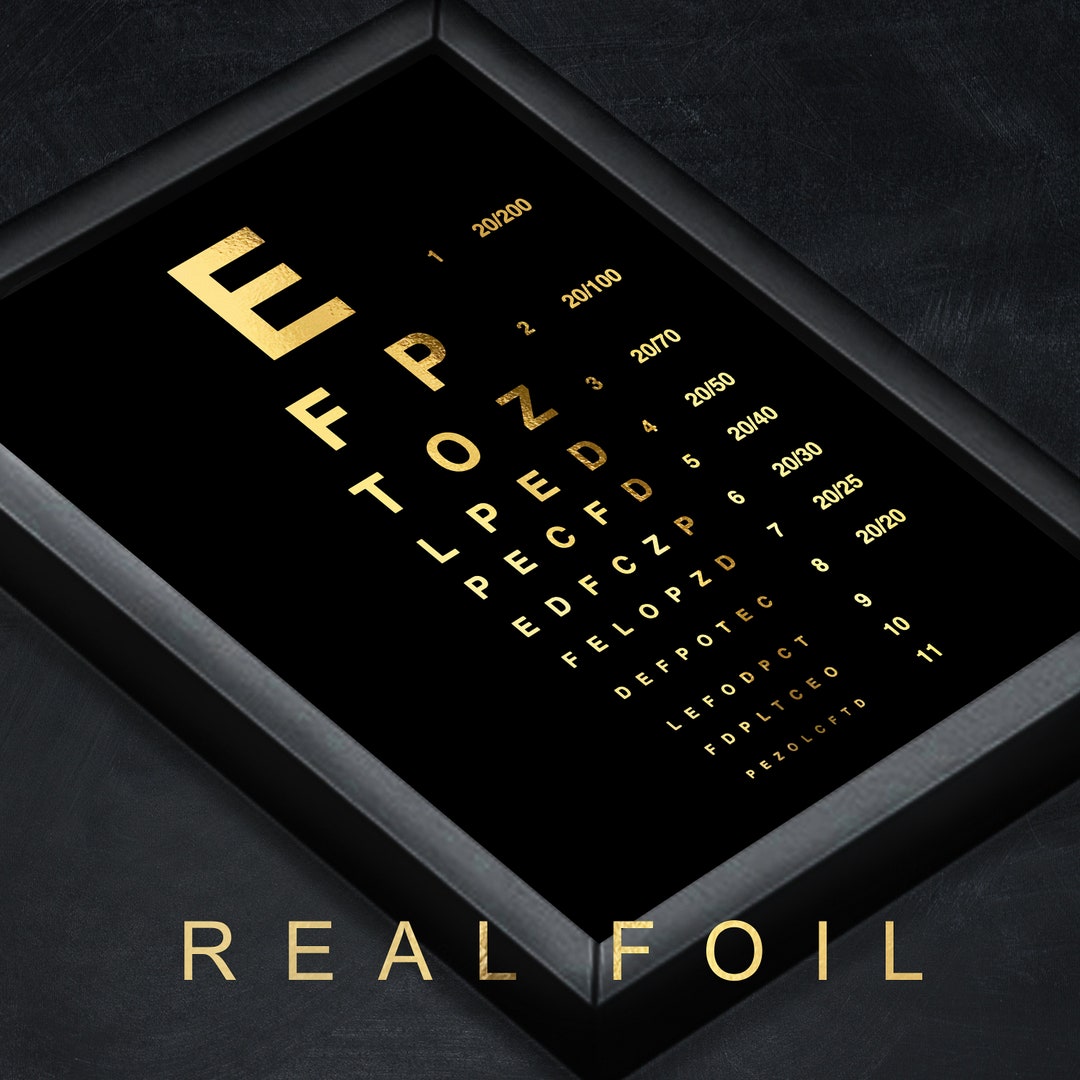 Eye Check Test Poster Medical Art Eyesight Disgnostic Poster Optometry ...